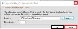 Fix Sage E-Banking Error 'Unknown Bank Specified' or 'No Banking Specified'